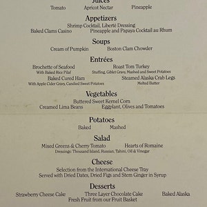 SS Liberte' American Hawaii Cruises Souvenir Dinner Menu Thursday at ...