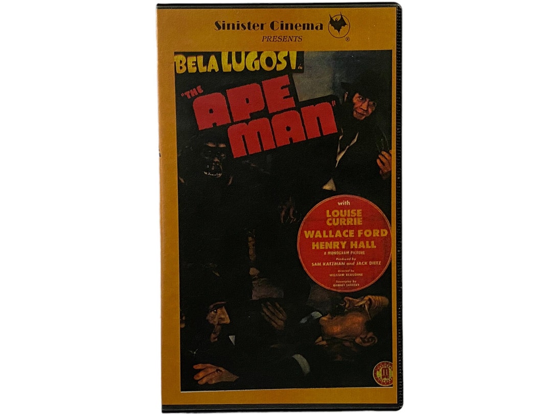 The APE MAN (1943) VHS Home Movie - Bela Lugosi - Sinister Cinema ...