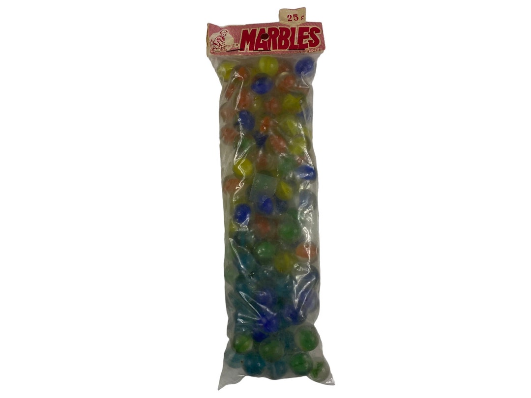 Japanese CAT EYE Marbles - 100 Vintage Glass Marbles - Jmade in Japan ...