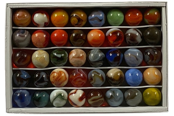 Jabo Classics SHOOTER Marbles Boxed Set of 40 Marbles - Etsy
