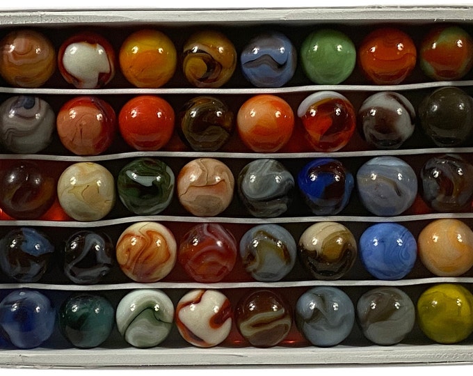 Jabo Classics SHOOTER Marbles - Boxed Set of 40 Marbles - Etsy