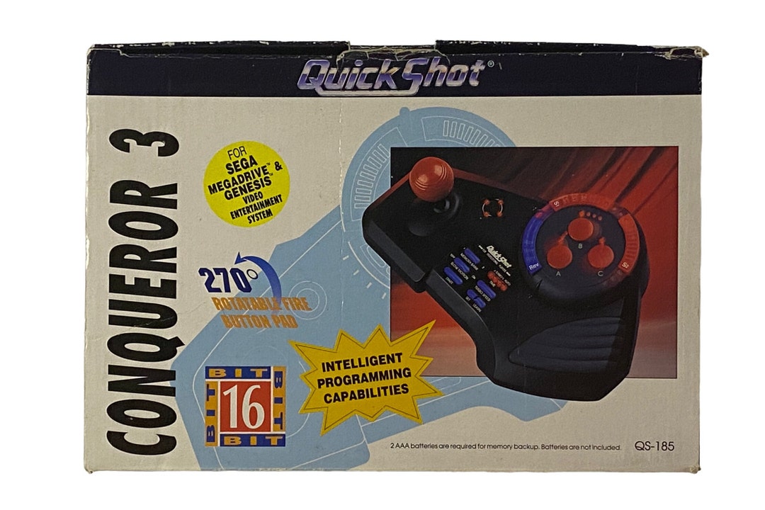 Quick Shot CONQUEROR 3 Controller for Sega Megadrive & Genesis Video ...