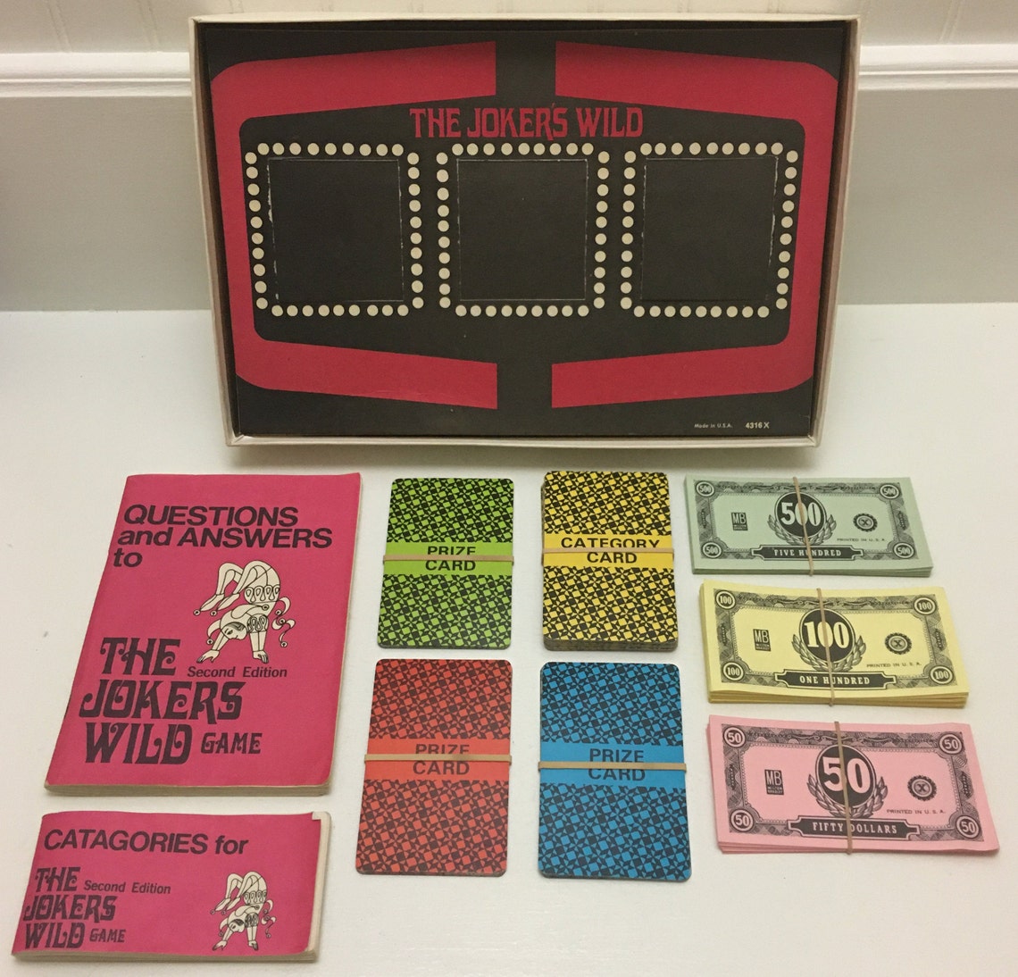 The Joker's Wild Game Based On The Popular Television | Etsy