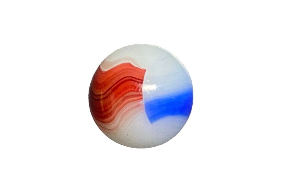 Akro Agate Blue OXBLOOD Patch Marble - Near Mint - 5/8 - Etsy