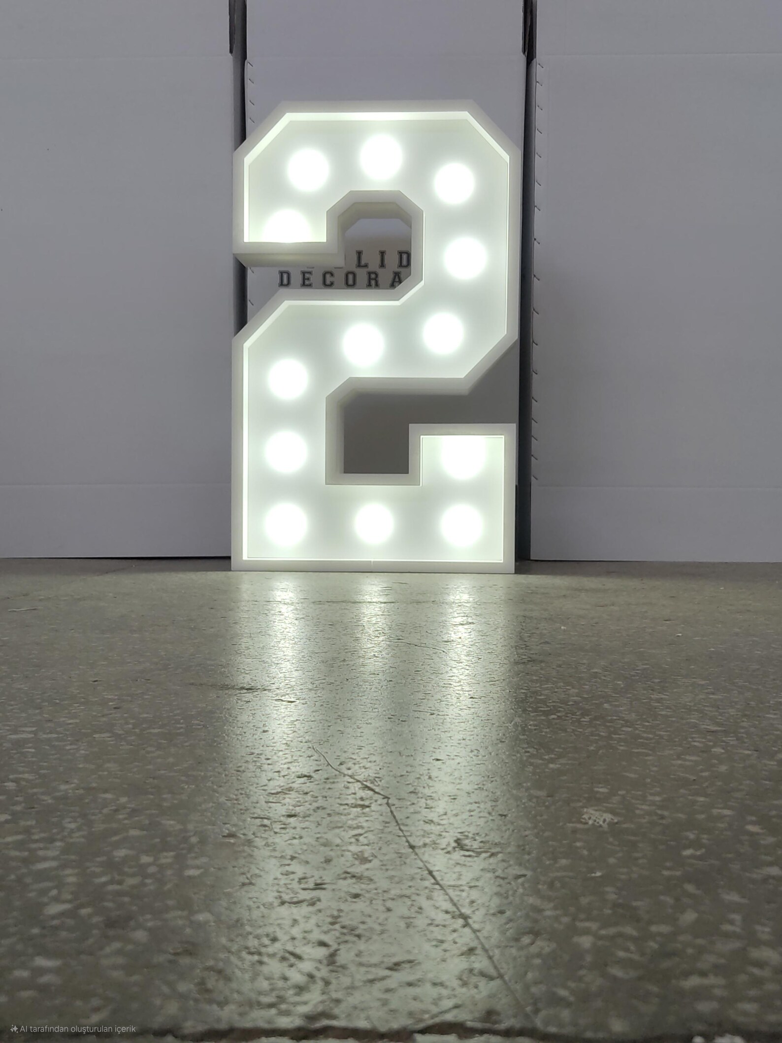 3 Ft Styrofoam XXL Letter Large Freestanding Light up Letter Birthday ...