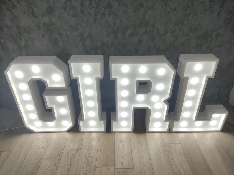 Styrofoam Letter Large Freestanding With Lights Decoration Birthday ...