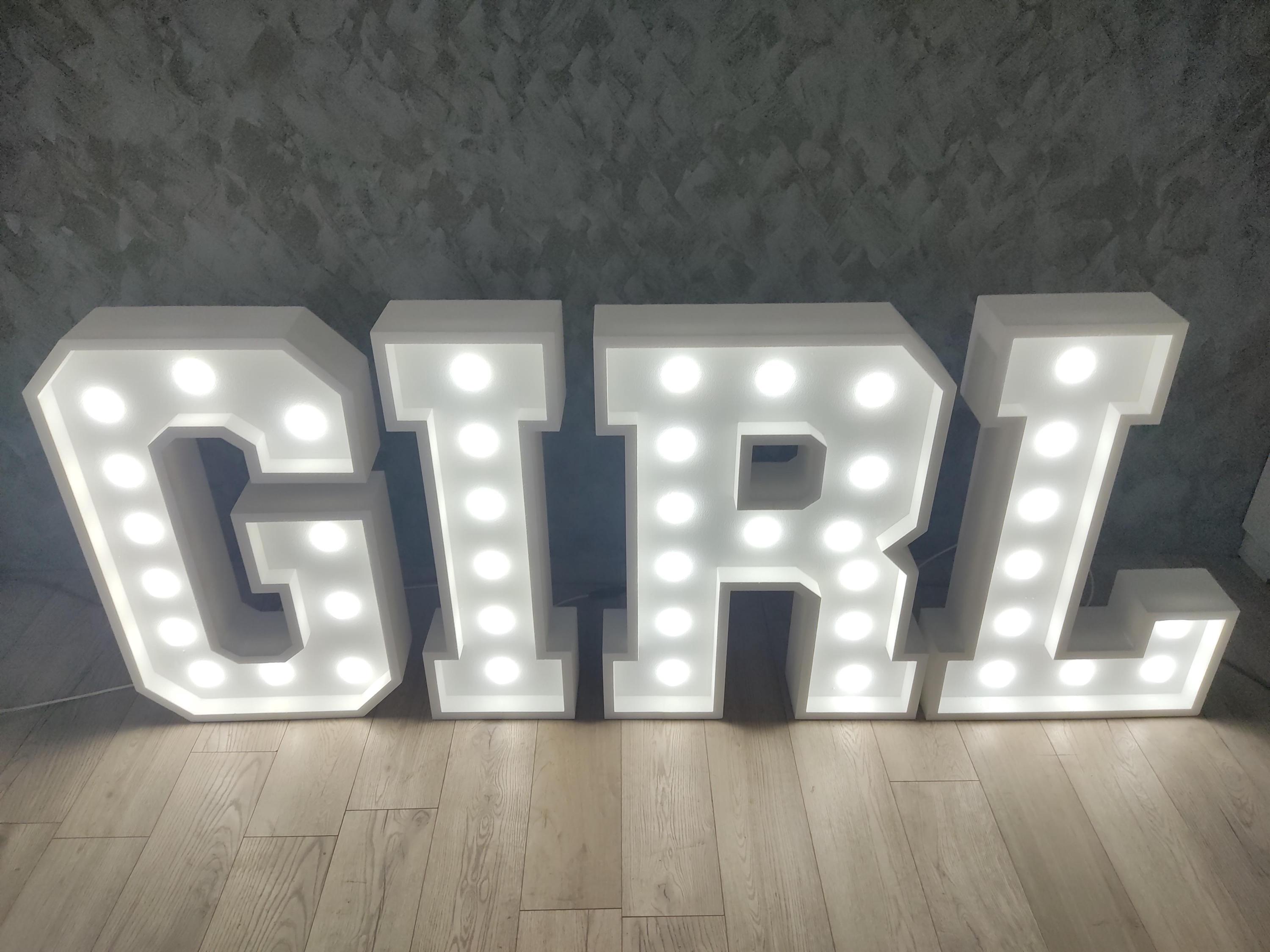 Styrofoam Letter Large Freestanding With Lights Decoration Birthday ...