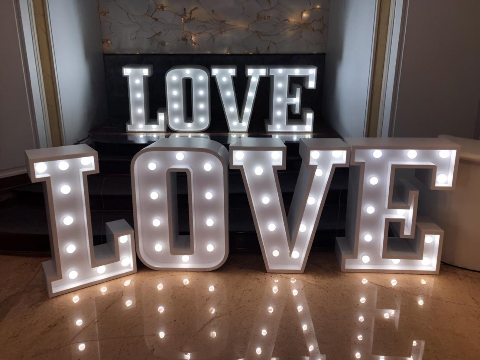 3 Ft Styrofoam XXL Letter Large Freestanding Light up Letter Birthday ...