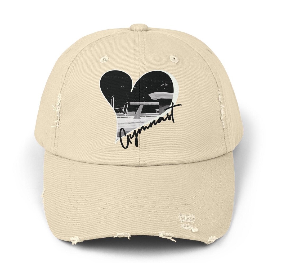 Distressed Cap, Gymnastics Hat, Workout Beanie, Athlete Headgear ...