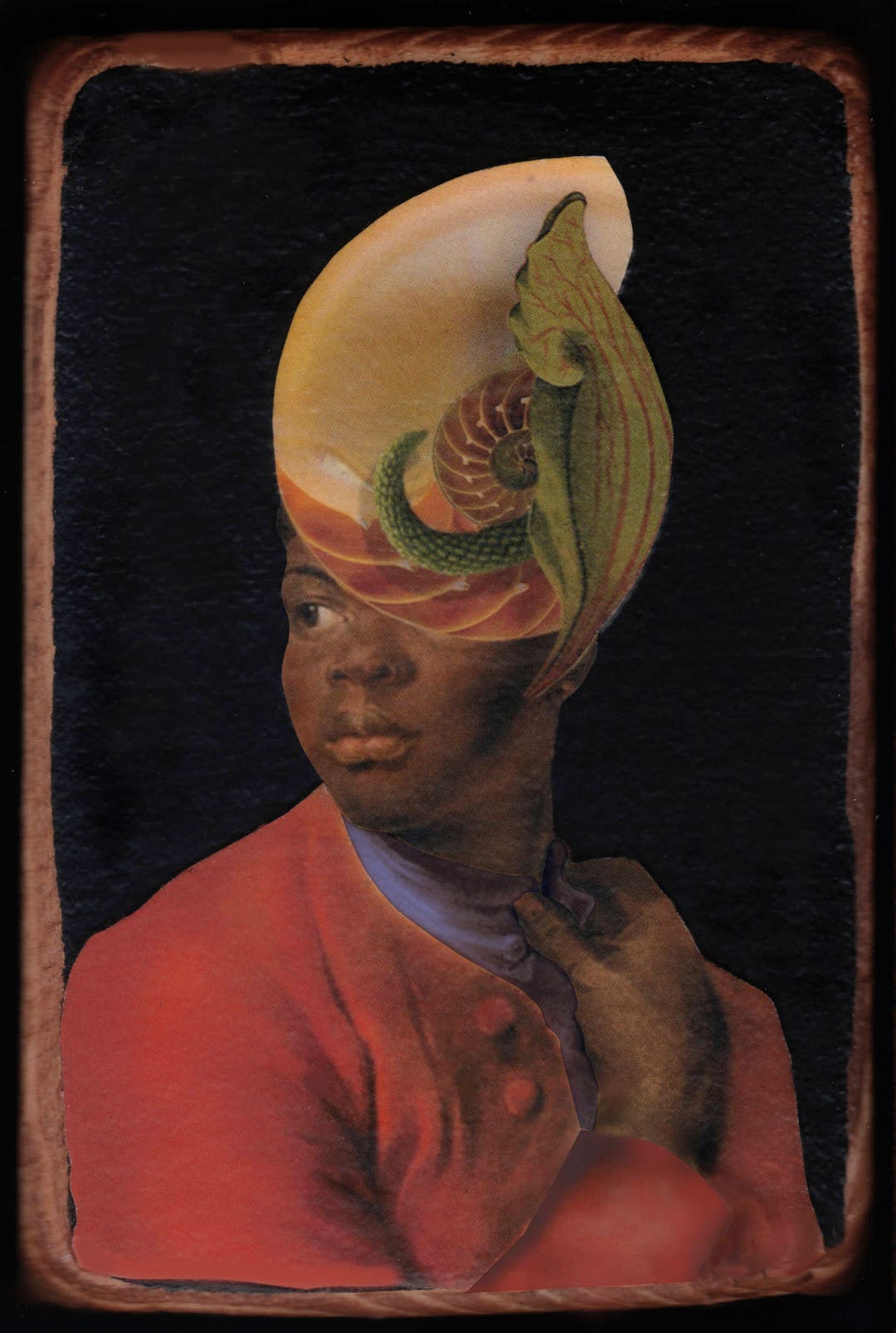 Isoba - Handmade Collage Edition - Hand Painted Background - Printed ...