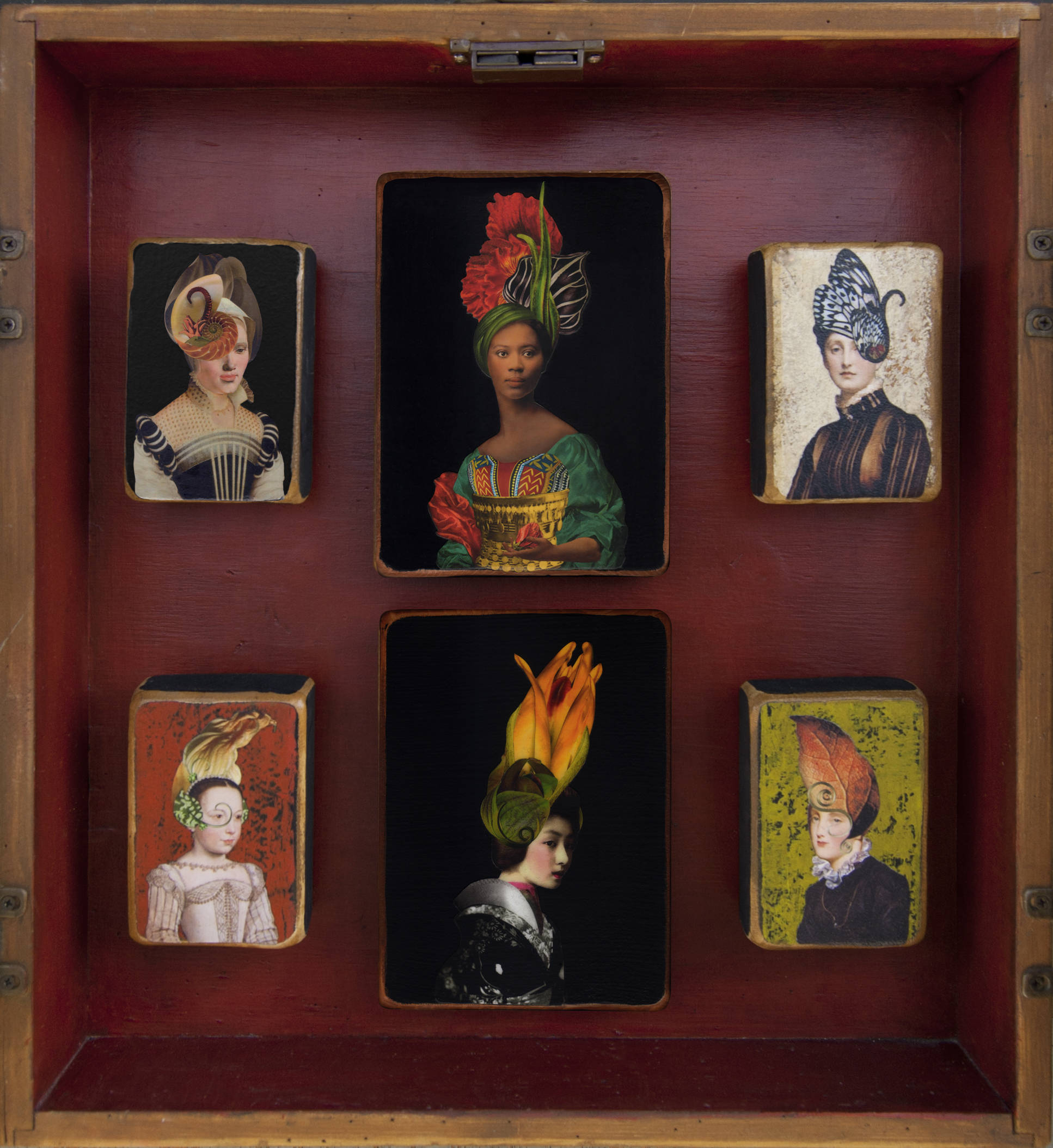 Amara - Handmade Collage Edition - Hand Painted Background - Printed ...