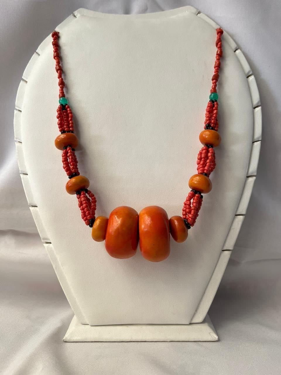 The Traditional Moroccan Berber Costume Consisting of a Crown, Necklace ...