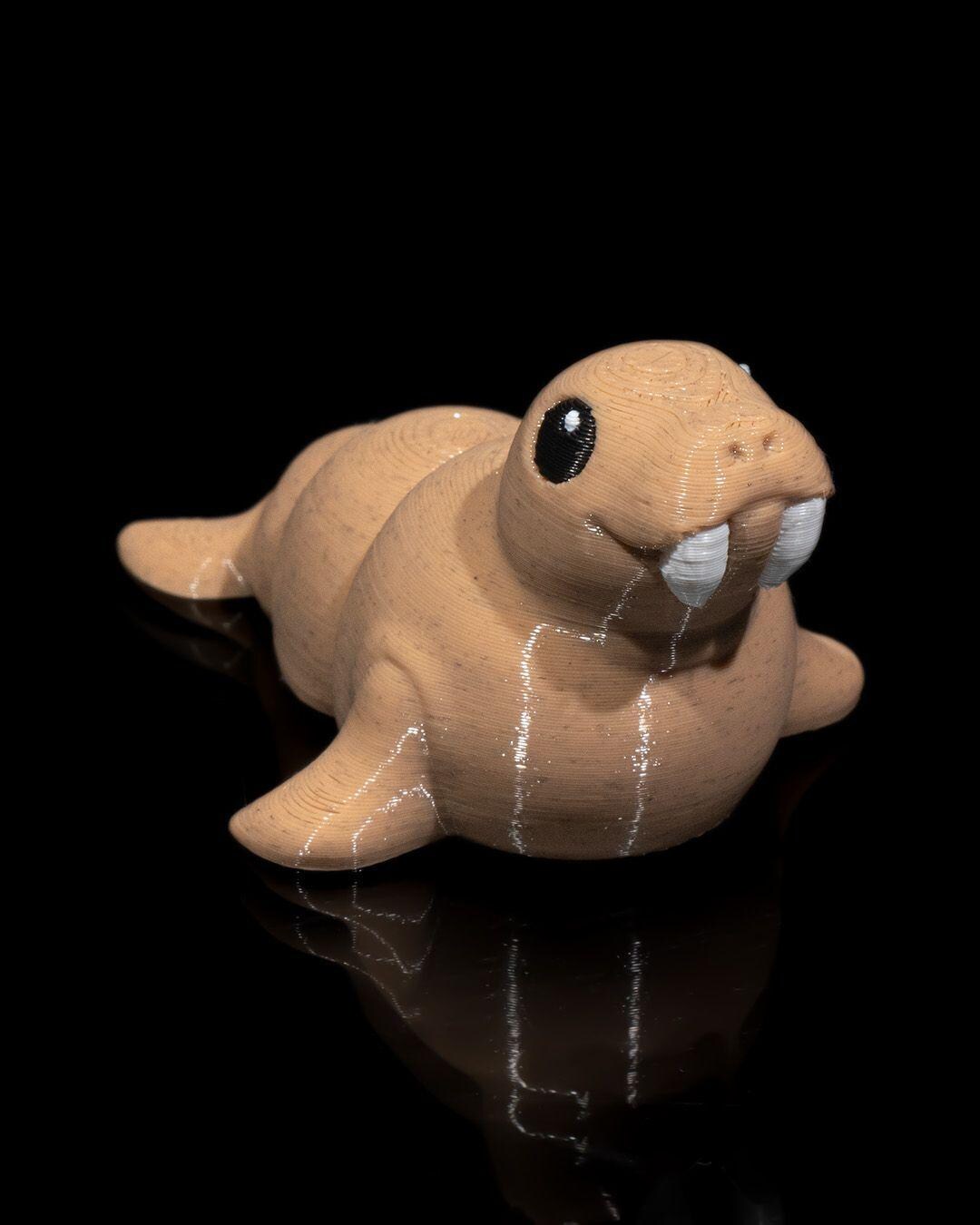 Atlantic Walrus Figure | 3D Printed Walrus Toy, Arctic Animal, Polar ...