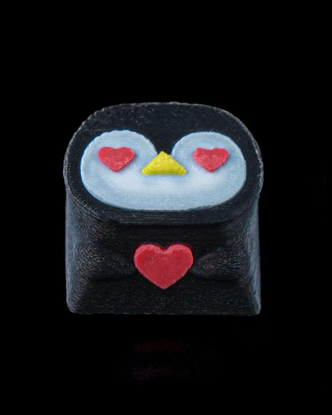 Loving Penguin Keycap | Cute 3D Printed Keycap | Fun Typing Accessory ...