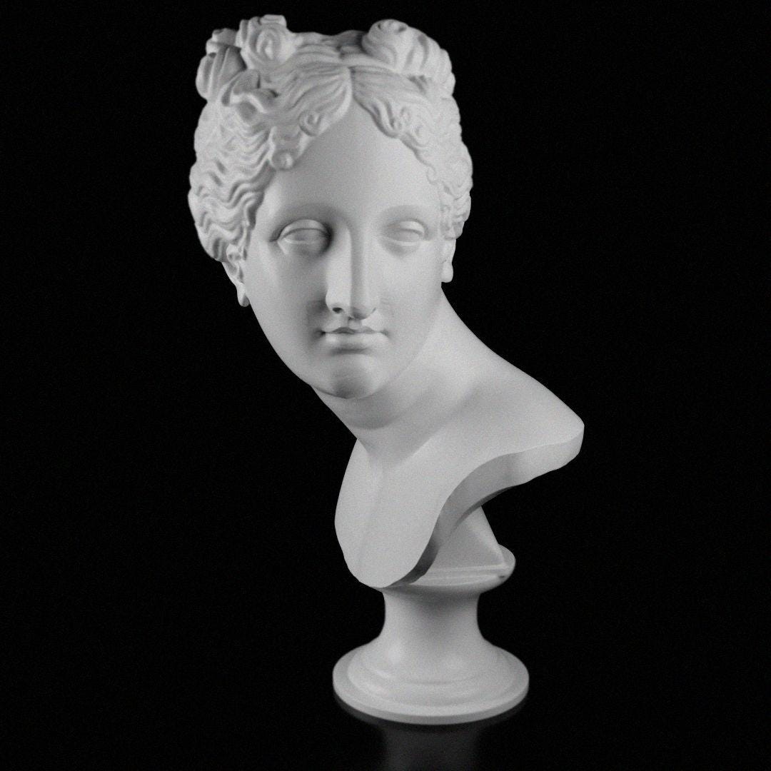Venus Italica Bust | Elegant Sculpture | Classical Art Decor | Italian ...