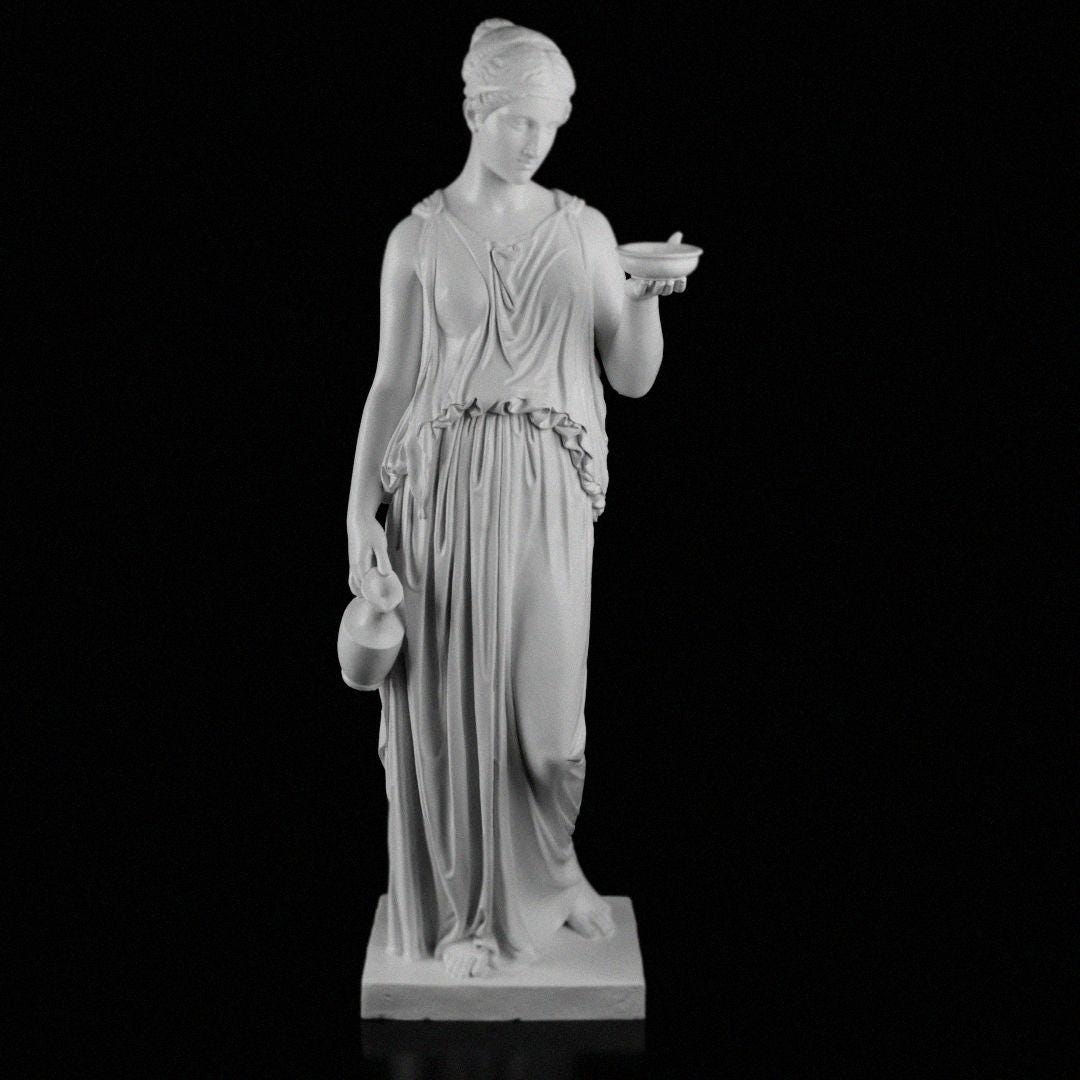 Hebe Statue | Stunning 3D Printed Greek Goddess Sculpture | Divine ...