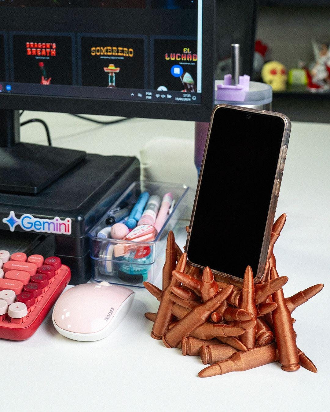 Give It a Shot Phone Holder - Unique Phone Stand, 3D Printed Gadget ...