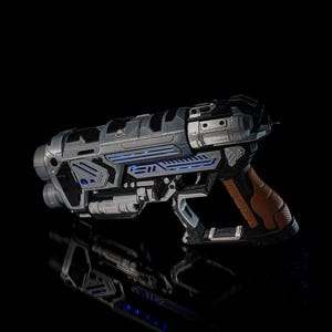 Cyber Pistol | Futuristic Toy Gun Prop | Cyberpunk Costume Accessory ...