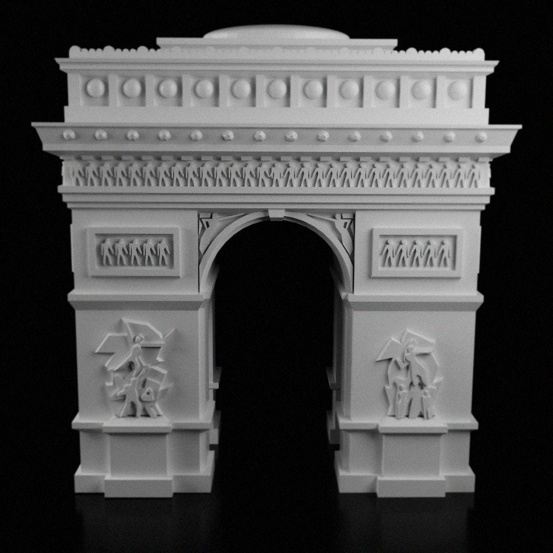 Arc De Triomphe - Paris | 3D Printed Arc De Triomphe Model ...