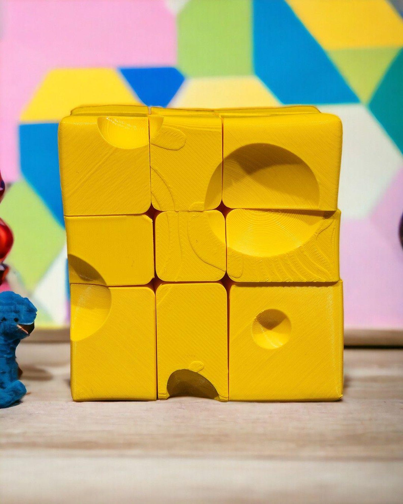 Cheese Block - 3D Printed Magic Not-so-cubes | Fun Cheese Toy, Tabletop ...