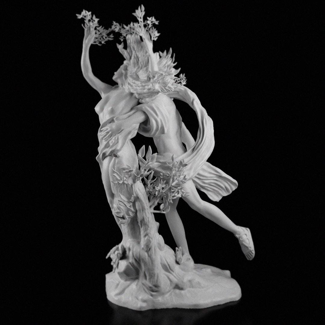 Apollo and Daphne Bernini Sculpture 3D Printed Classical Greek Myth ...