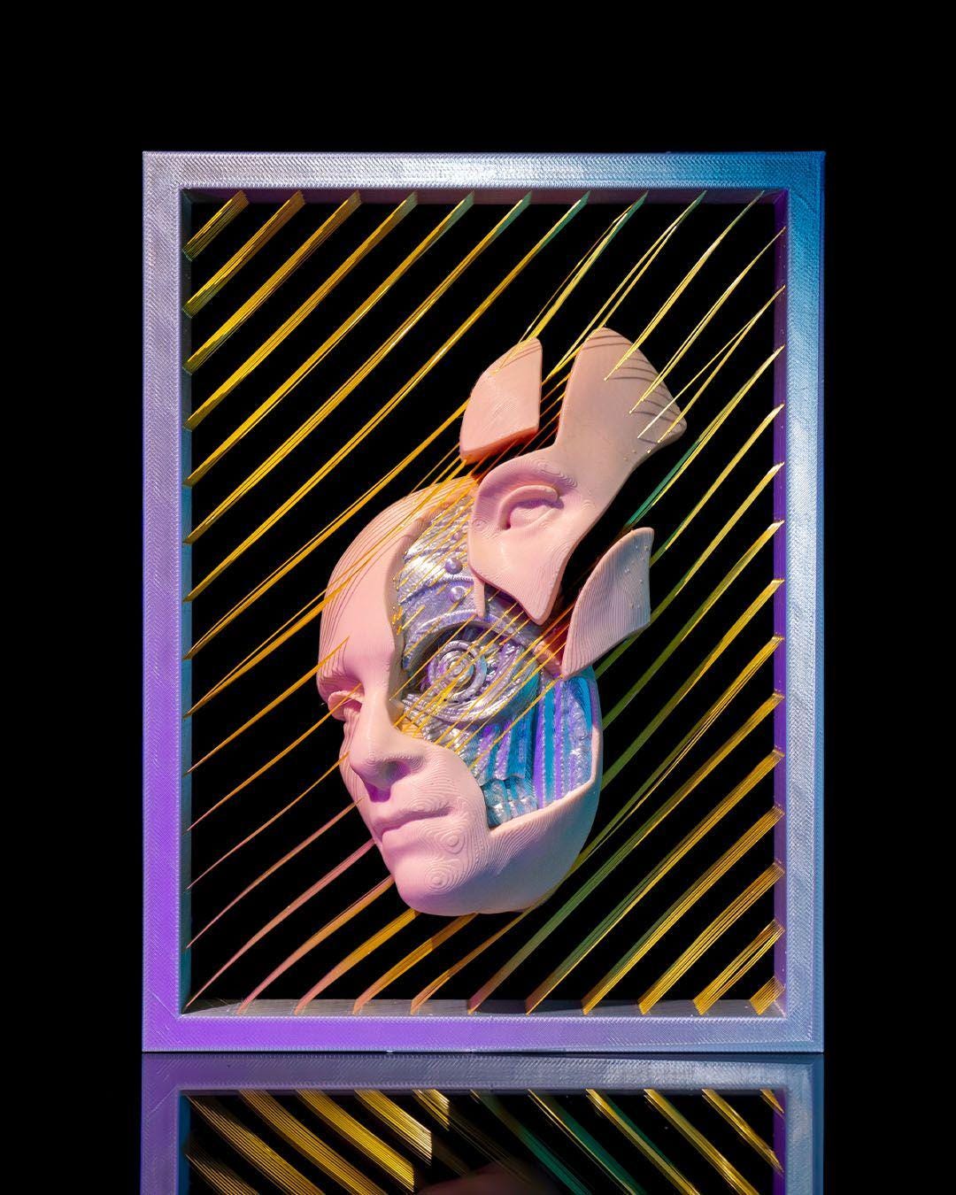 Android Sculpture | Unique 3D Printed Art | FDM Technology | Home Decor ...