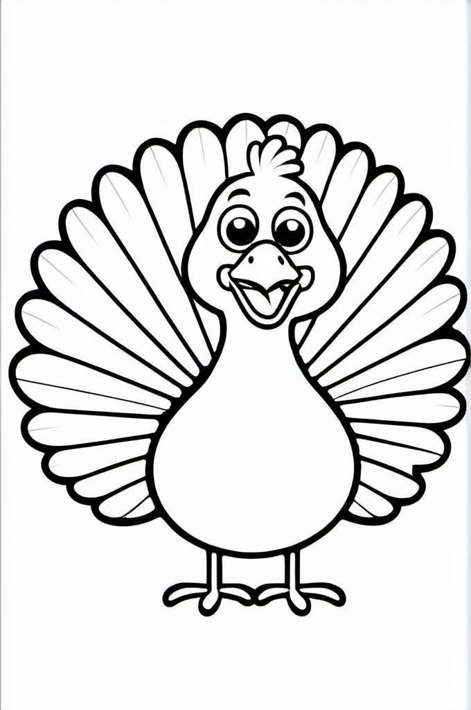 100+ Kawaii Thanksgiving Coloring Pages, Cute Fun for Kids + Adults ...