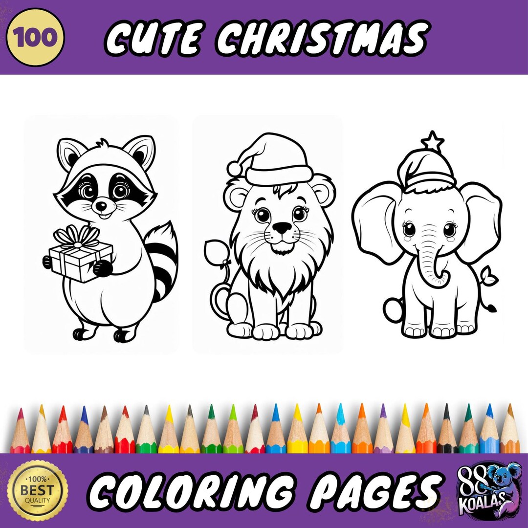 100+ Cute Christmas Coloring Pages, Fun for Kids + Adults, Activity ...