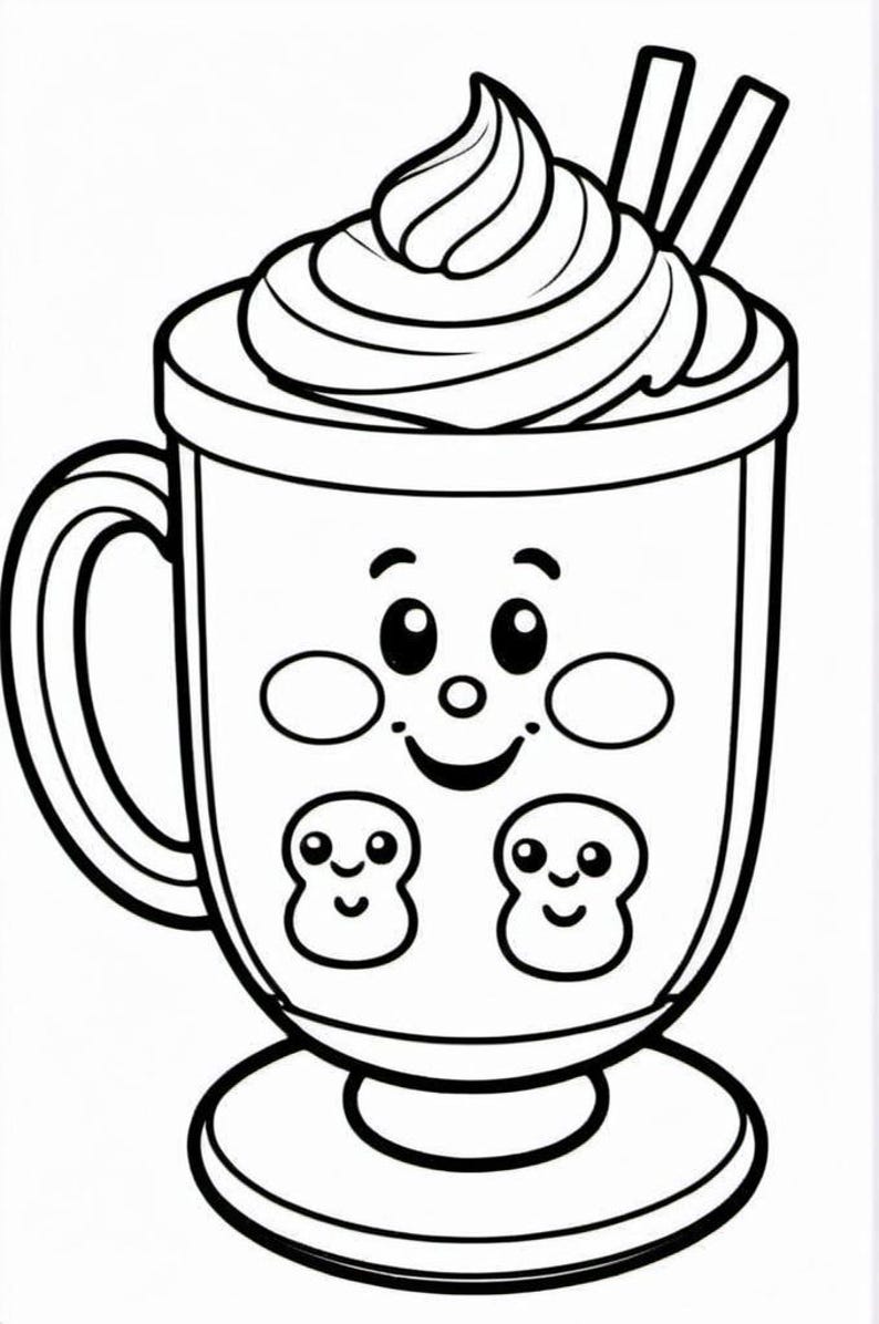 100+ Retro Christmas Coloring Pages, Cute Fun for Kids + Adults ...