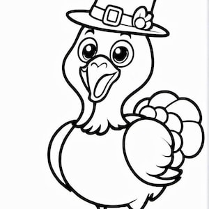 100+ Kawaii Thanksgiving Coloring Pages, Cute Fun for Kids + Adults ...