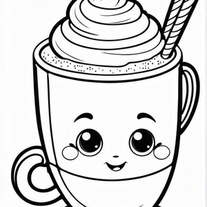100+ Kawaii Christmas Coloring Pages, Cute Fun for Kids + Adults ...