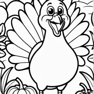 100+ Kawaii Thanksgiving Coloring Pages, Cute Fun for Kids + Adults ...