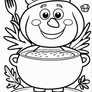 100+ Kawaii Thanksgiving Coloring Pages, Cute Fun for Kids + Adults ...