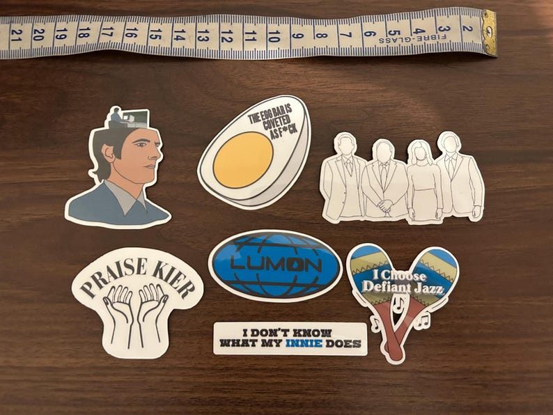 Severance TV Show Stickers, Lumon Corporate Satire, Innie Outie Fan Art ...