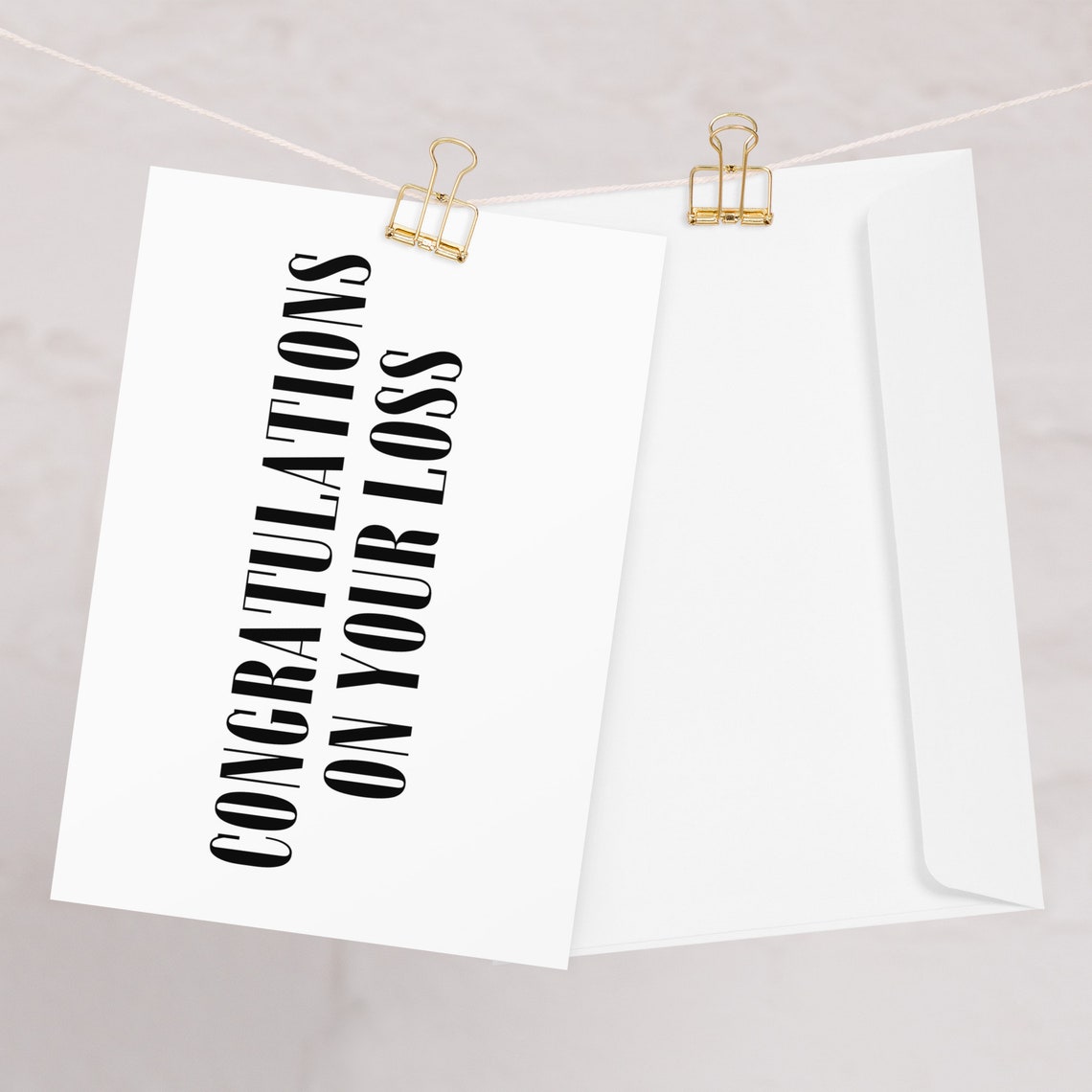 Congratulations on Your Loss Greetings Card Divorce, Breakup Card ...
