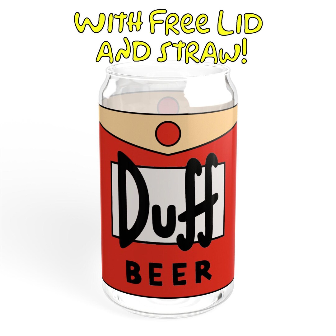 Duff Beer Pint Glass (the Simpsons) - Etsy