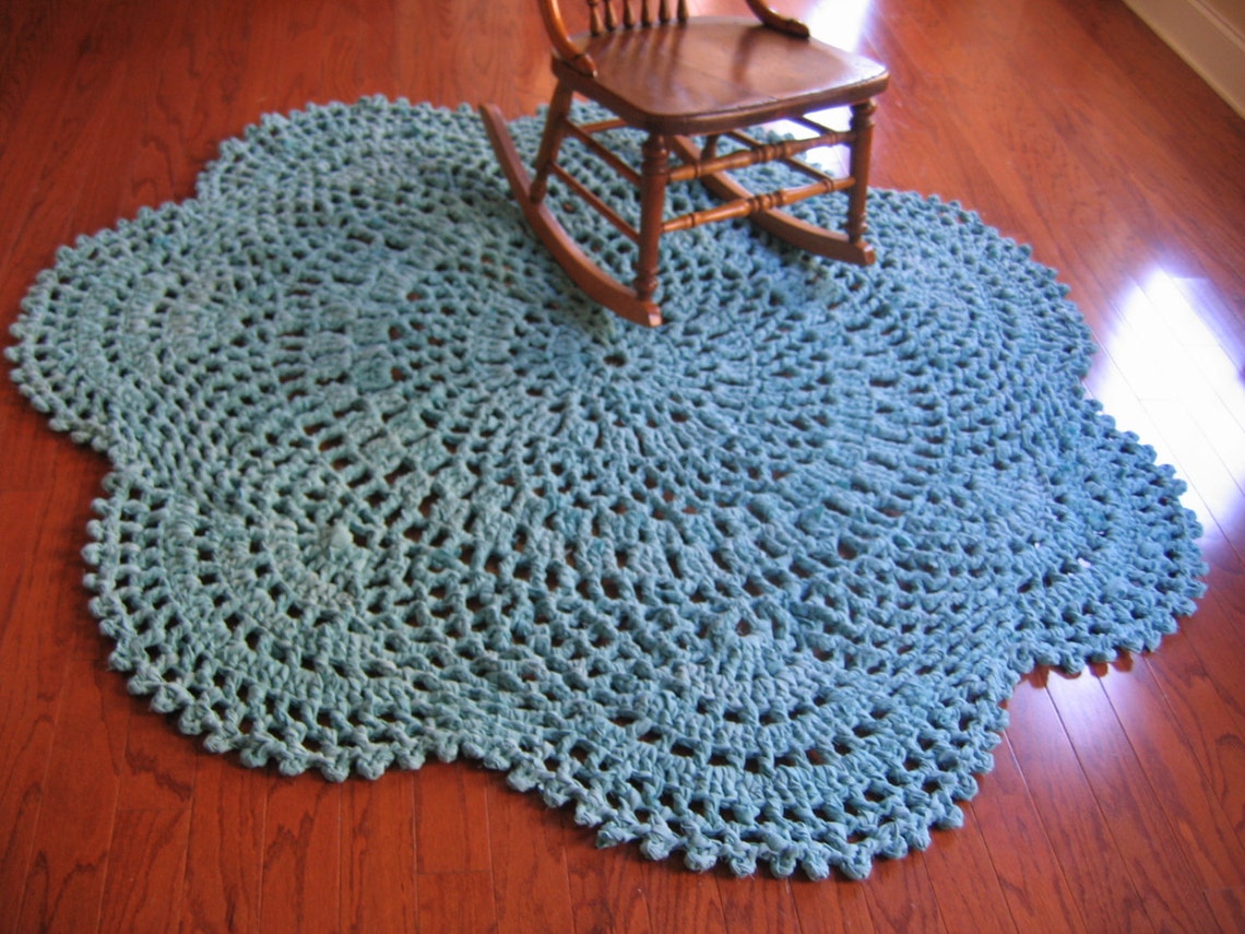 Large Rag Crochet Doily Rug Pattern-daydreams - Etsy