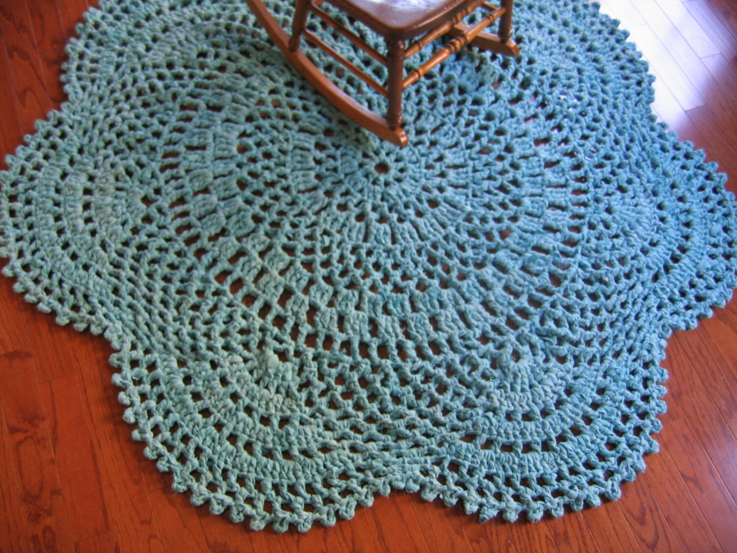 Large Rag Crochet Doily Rug Pattern-daydreams - Etsy