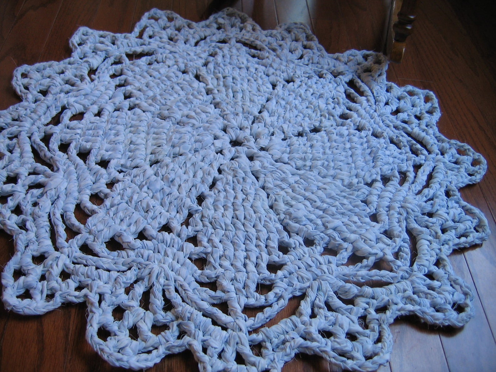 Rag Crochet Doily Rug Pattern - Etsy