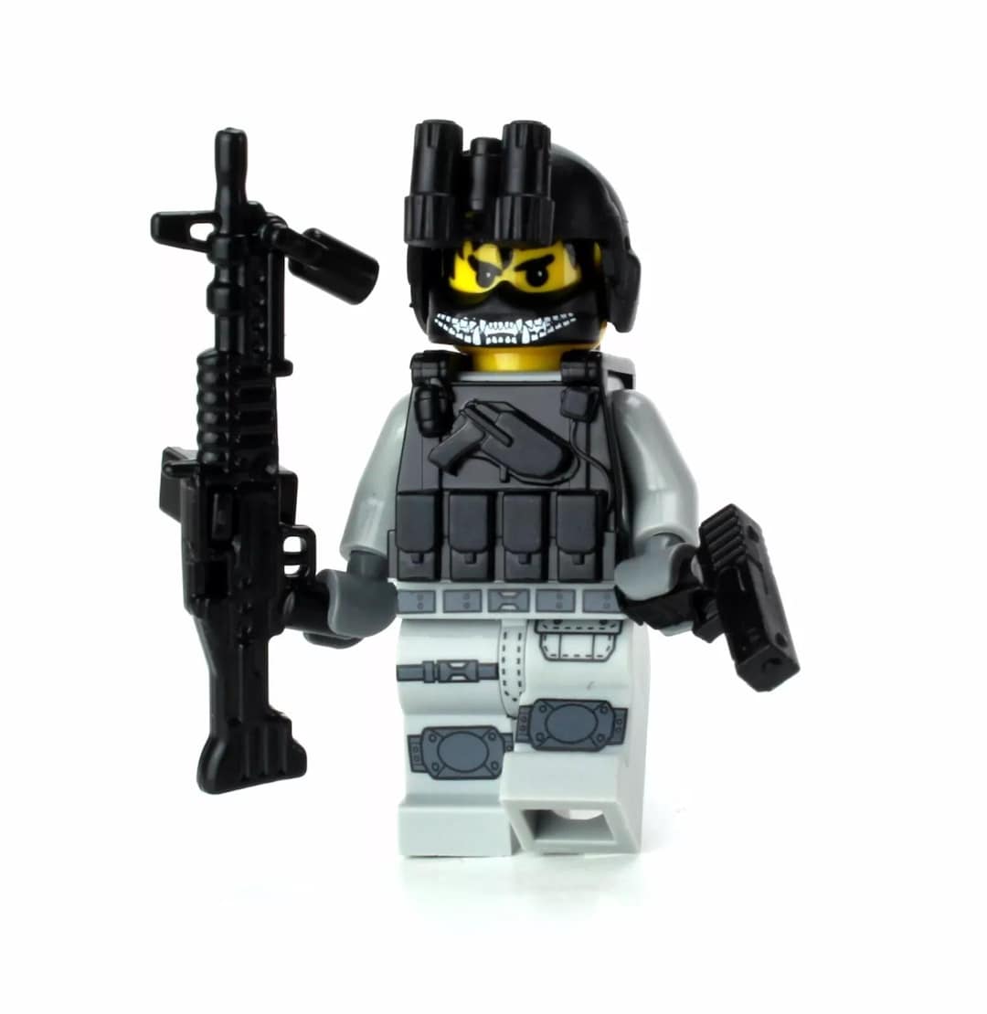 Battle Brick Army Helicopter Crew Chief Made With Real LEGO® Minifigure ...