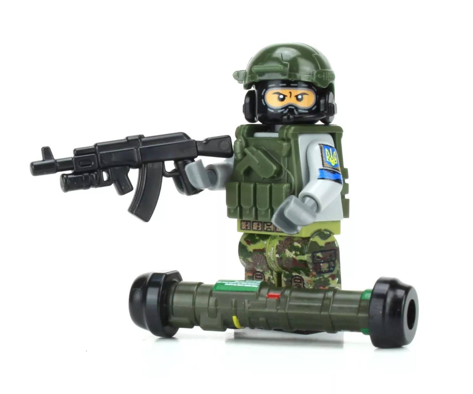 Battle Brick Ukrainian Anti-tank Soldier Made With Real LEGO ...