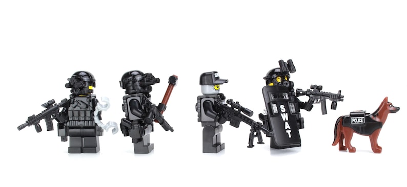 Custom SWAT Team Police Officer Tactical Unit Made W/ Real LEGO ...