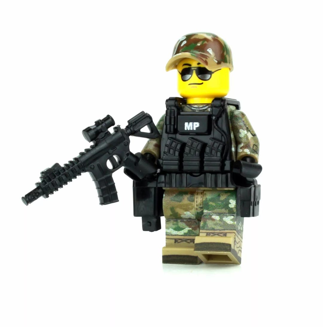Battle Brick Army OCP MP Military Police Minifigure Made With Real LEGO ...