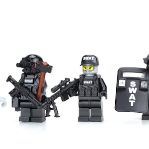 Custom SWAT Team Police Officer Tactical Unit Made W/ Real LEGO ...