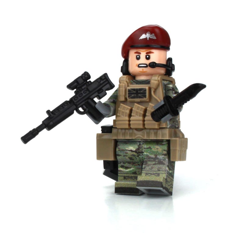 Battle Brick British Paratrooper Soldier Battle Brick Custom Made With ...