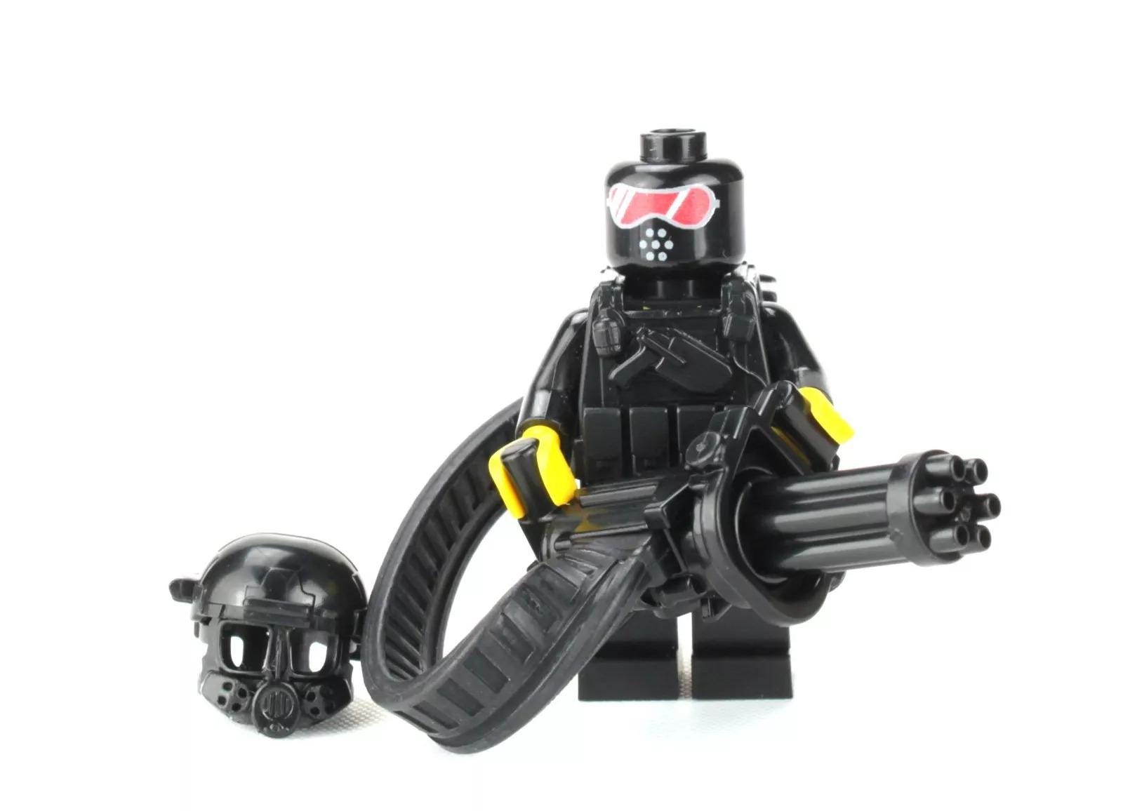 Battle Brick Custom Heavy Gunner Minigun Soldier Made With Real LEGO ...