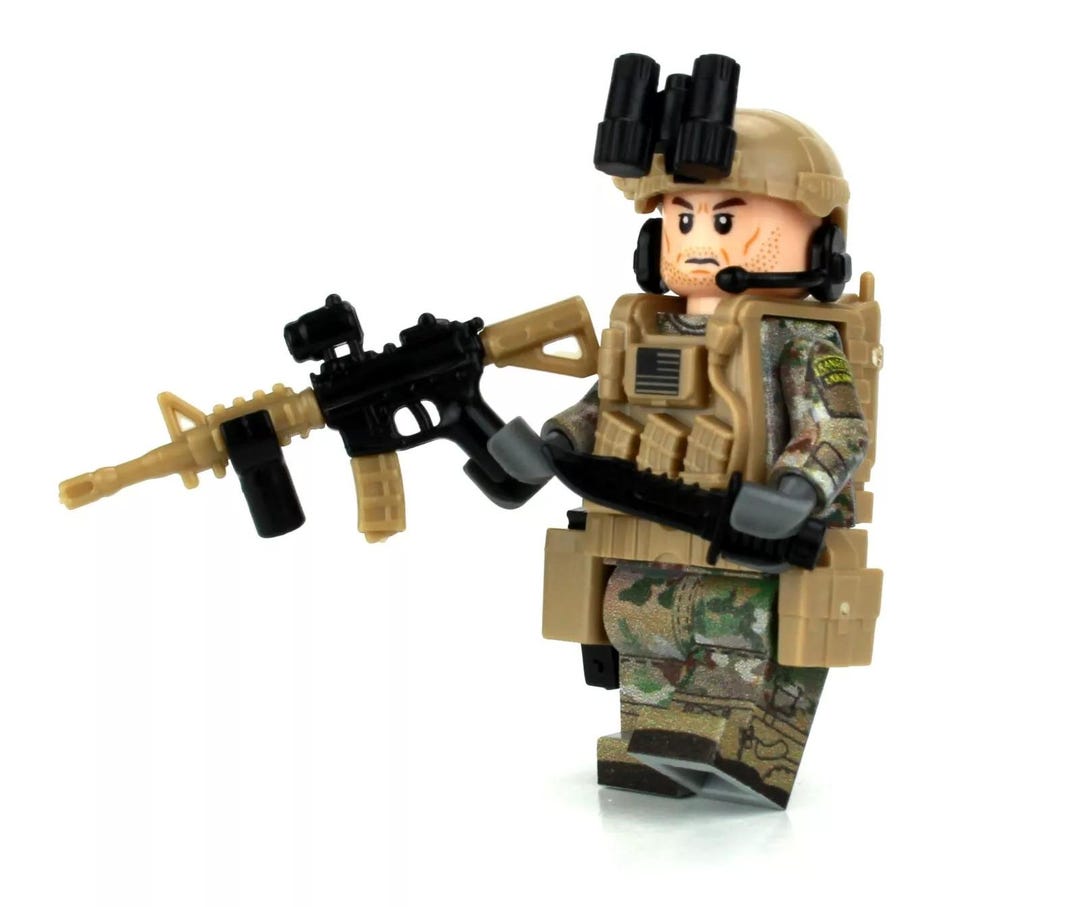 Battle Brick US Army Ranger OCP Soldier Minifigure Made With Real LEGO ...