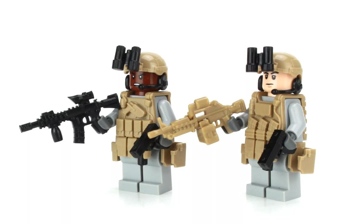 Battle Brick Custom Ranger 2 Pack US Army Minifigure Soldiers Made With ...