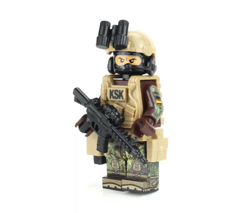 Battle Brick KSK Kommando Spezialkrafte Army Minifigure Made W/ Real ...