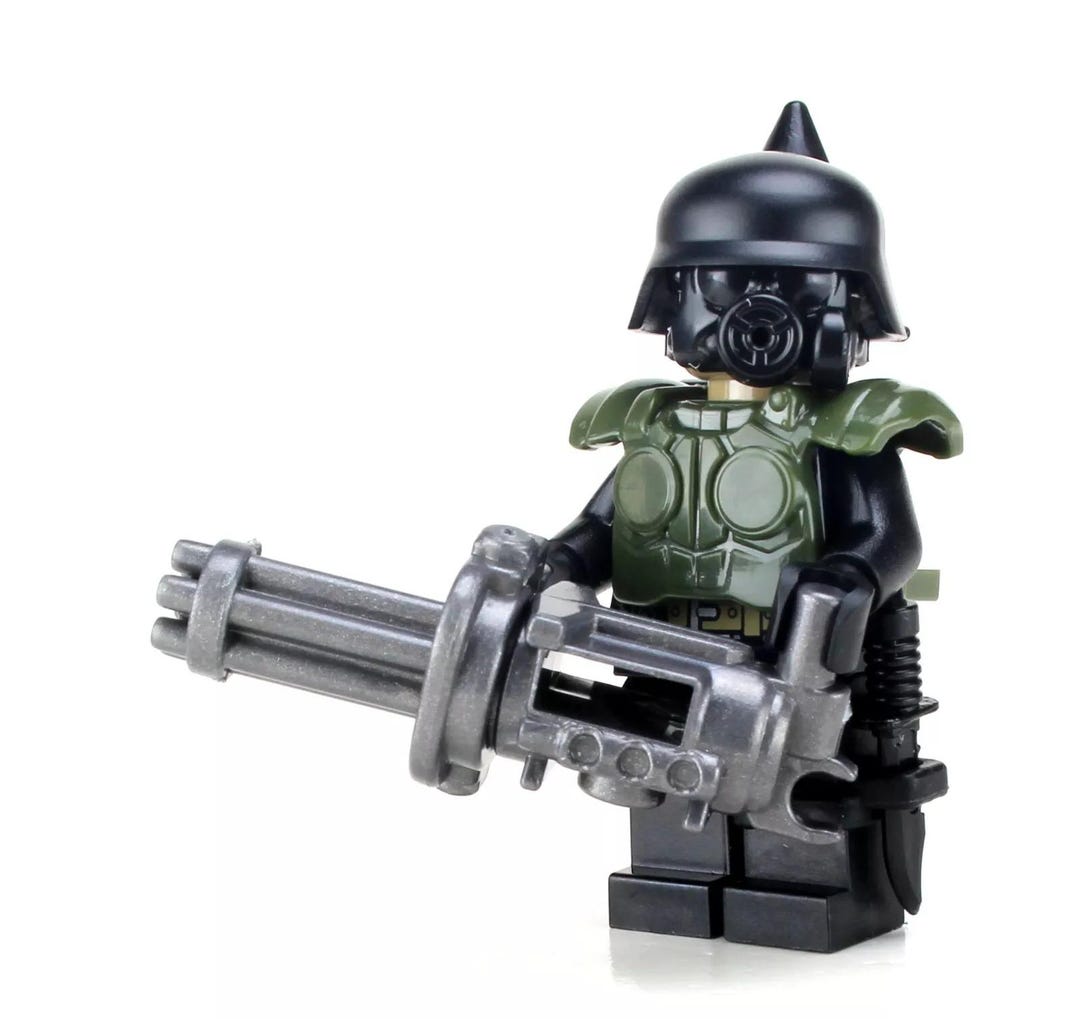 Battle Brick Post APOC Gunner Military Minifigure Made With Real LEGO ...